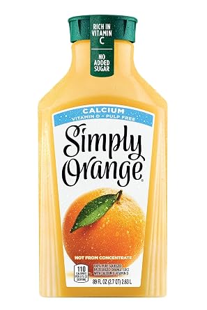 Amazon.com : SIMPLY Calcium-Fortified Orange Juice, 89 FZ : Grocery ...