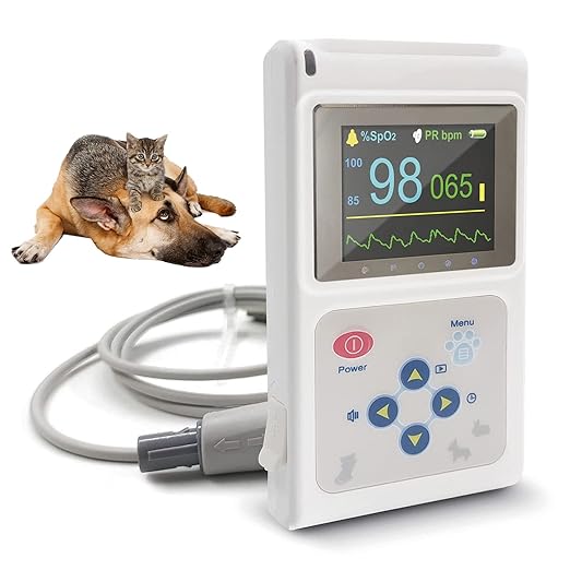 Veterinary Oximeter Pet Blood Oxygen Saturation and Pulse Rate ...