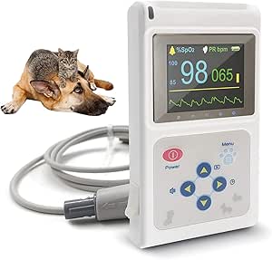 Veterinary Oximeter Pet Blood Oxygen Saturation and Pulse Rate ...