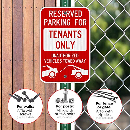 Sigo Signs, Reserved Parking Sign, Tenants Parking Only Sign, No ...