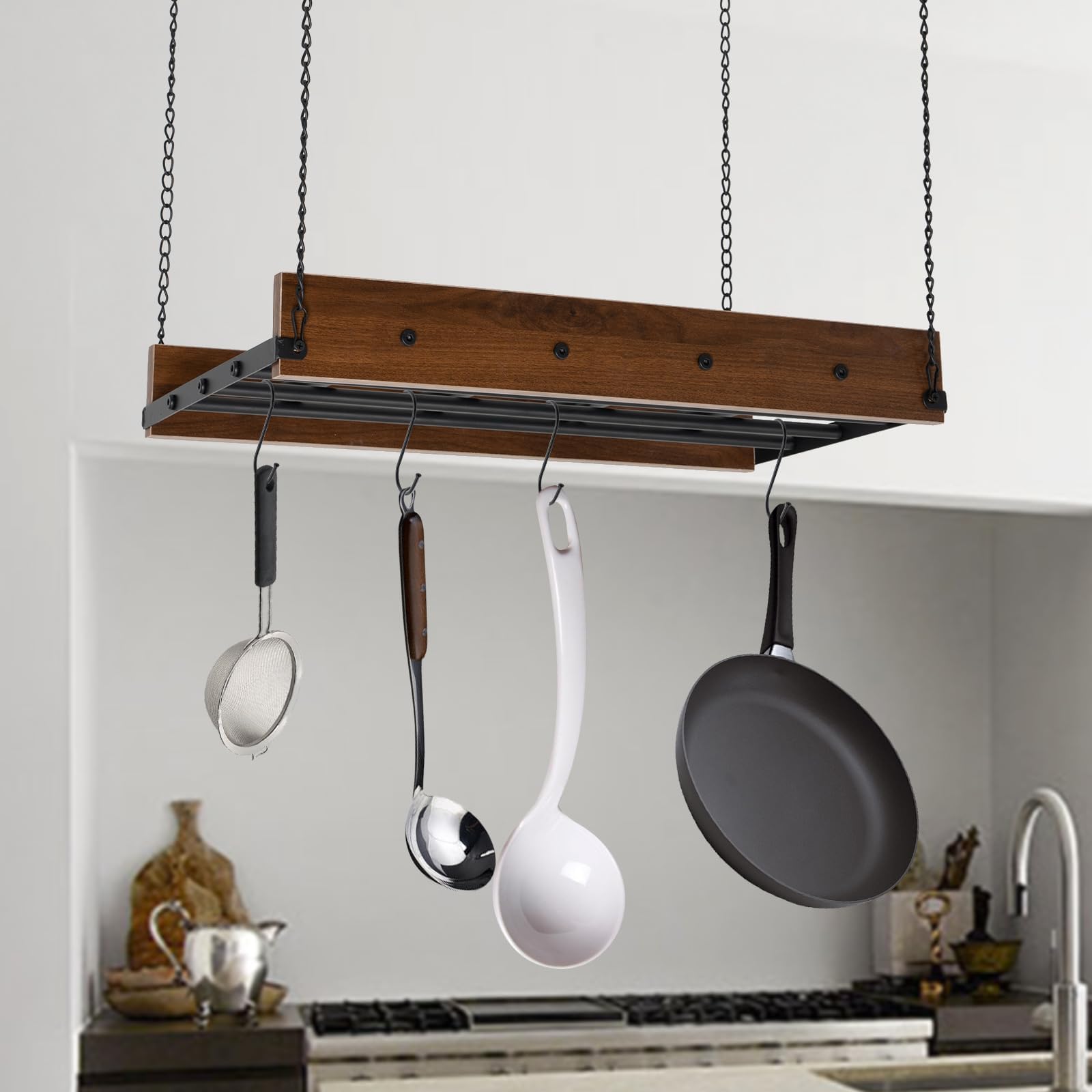 Amazon.com: HuaShuani Pot Rack Hanging,Pot Hanger,Hanging Pot Rack ...