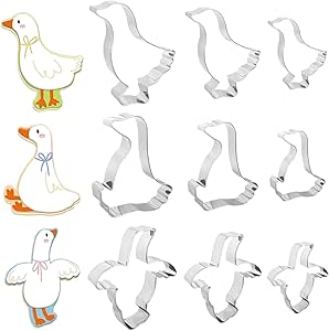 Amazon.com: FYSUIMU 9Pcs Goose Cookie Cutter One Silly Goose Theme ...