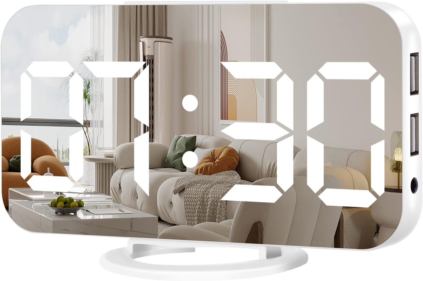 Amazon.com: SPACE HOTEL® Cyborg Digital Alarm Clock with LED Display ...