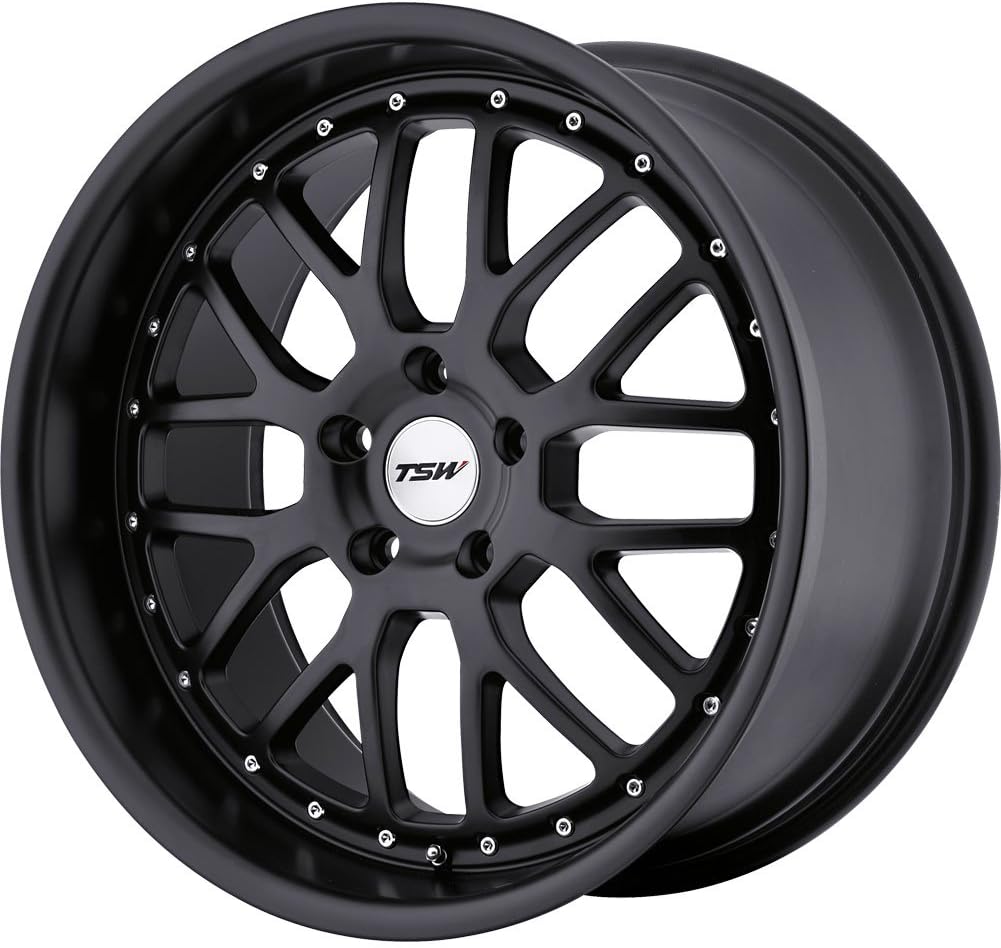 Amazon.com: TSW Valencia Matte Black Wheel (19x8"/5x114.3mm) : Automotive