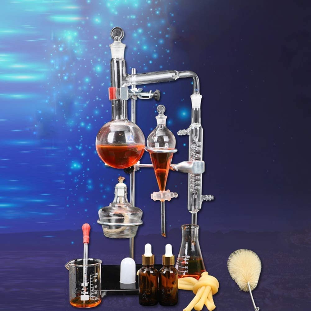 Beaghty Home Distillation Kit 500ml Lab Glassware Apparatus Rose ...