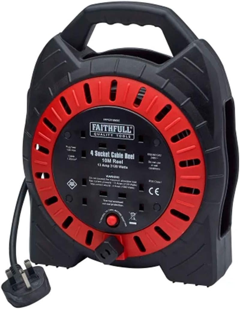 Sealey Crm10 Cable Reel System Retractable 10Mtr 2 X 230V Socket ...