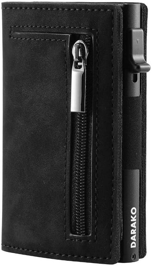 DARAKO Future Wallet with Coin Compartment & RFID Protection - Mini ...