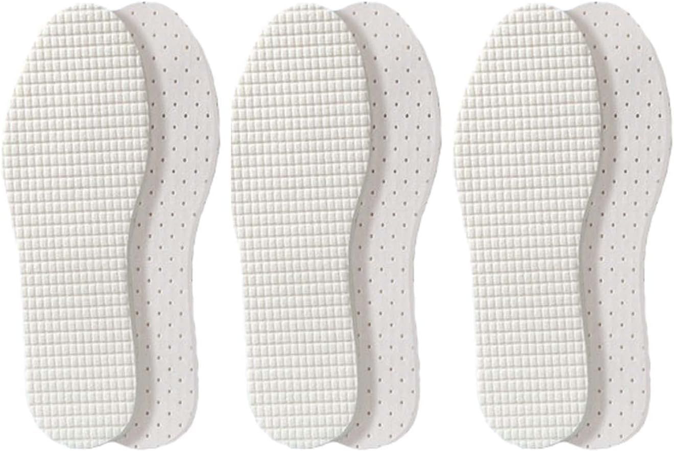 Amazon.com: VivoFoot 3 Pairs Anti Odour Cotton Shoe Insoles, Breathable ...