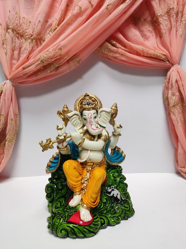 Buy PRATIMA Resin Ganpati Ganesha ji Decorative Showpiece Figurine for ...