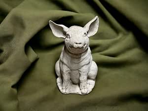 Amazon.com: Concrete Wilbur Piglet Sculpture Farm Style Figure : Patio ...