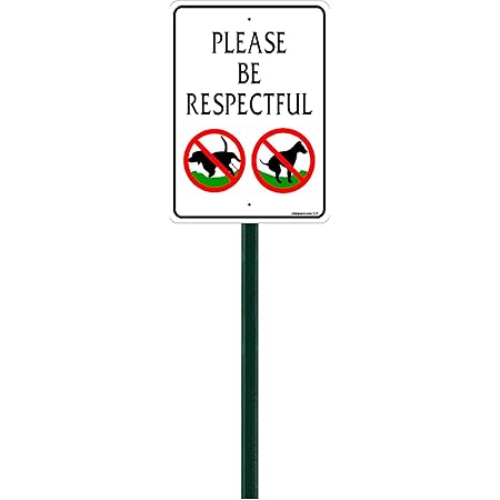 Amazon.com : allsignsco 2-Pack, Discreet Please Be Respectful Sign, 7 ...