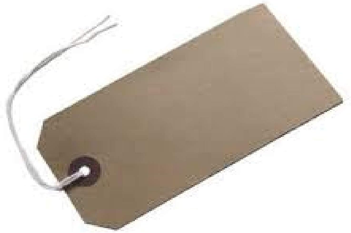 Pack of 100 Brown Buff Strung Tags All Size Manila Luggage Labels ...