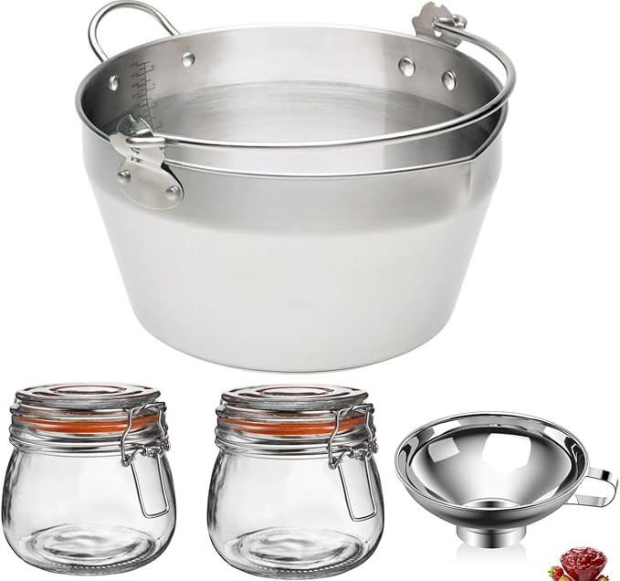 Amazon.com: Stainless Steel Mini Maslin Pan Set for Homemade Jam ...