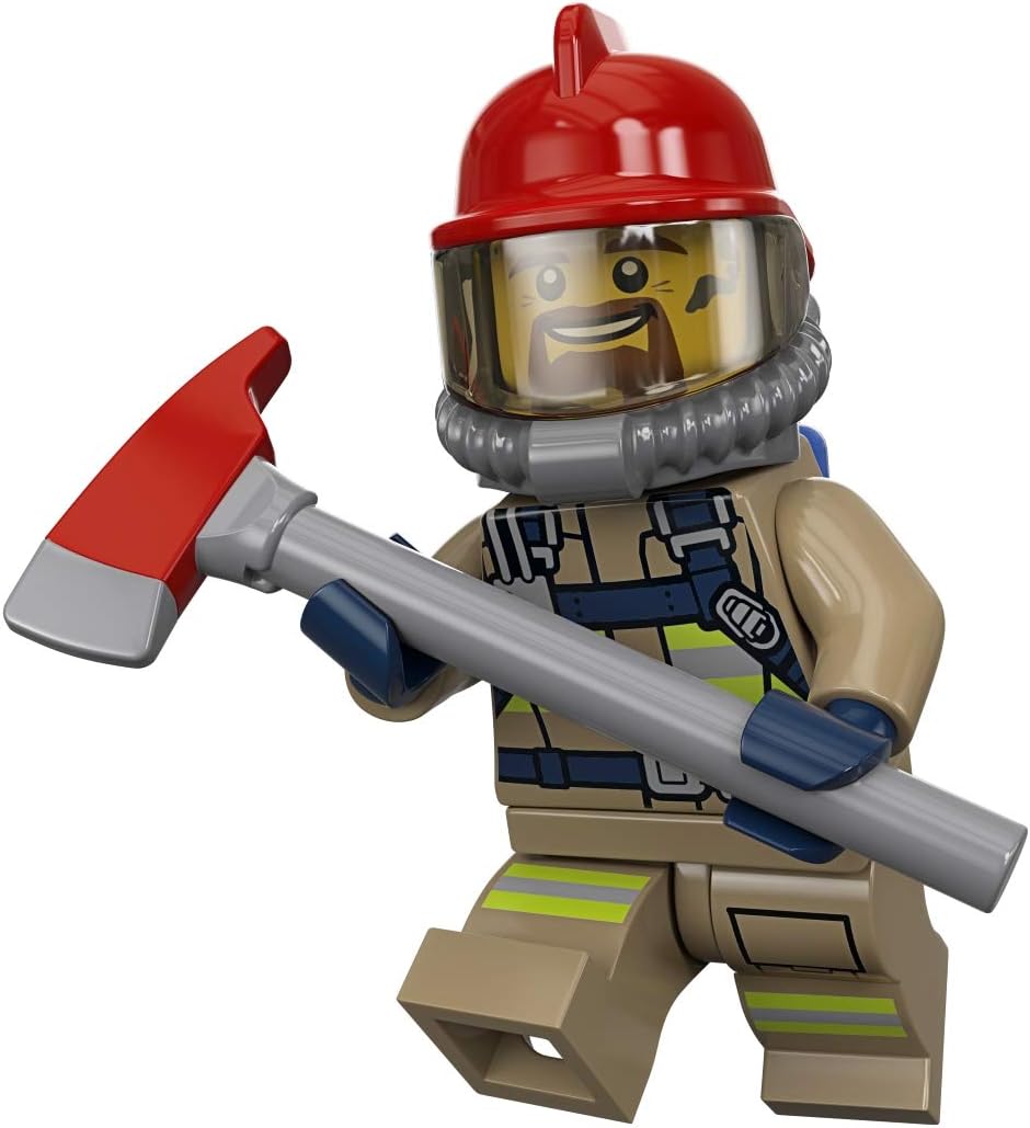LEGO® - Minifigs - City - CTY962 - Fireman (60214) : Amazon.co.uk: Toys ...