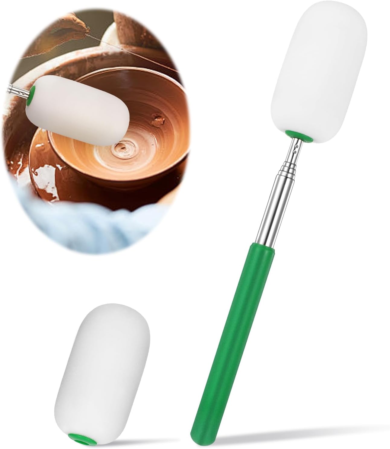 Amazon.com: JJUNW Telescoping Sponge Stick for Pottery, 26 Inches Long ...