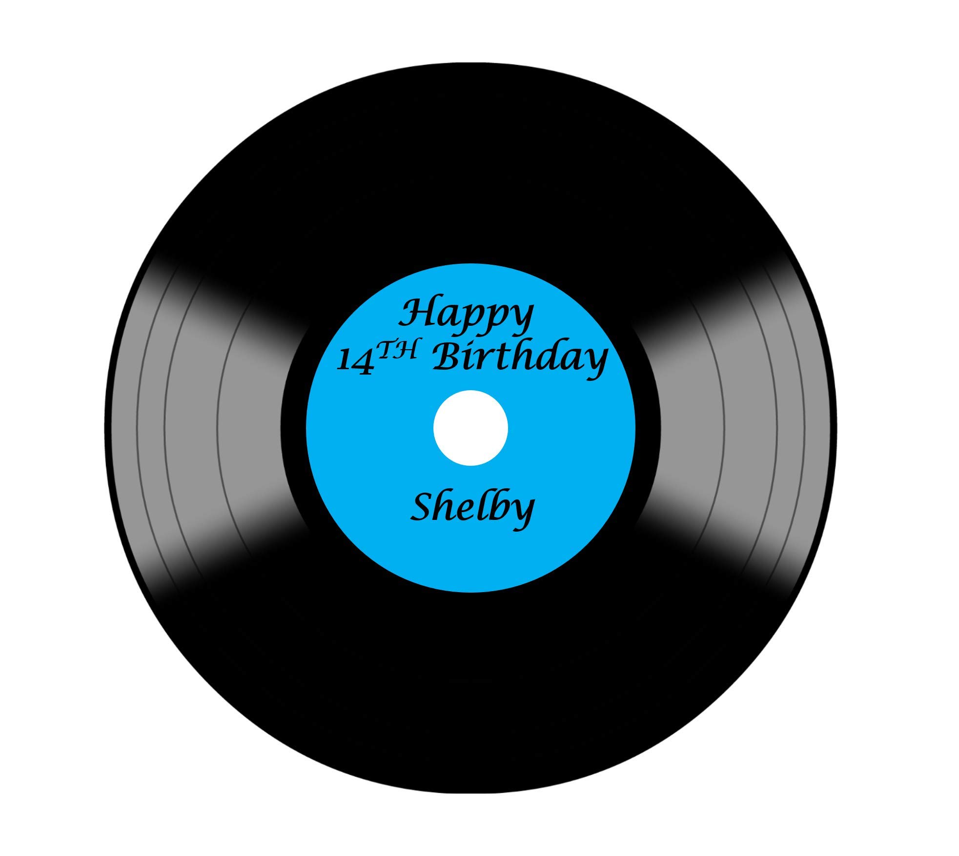 Buy LP Record Blue Cake Topper Icing or Wafer 7.5 inch (Wafer) Online ...