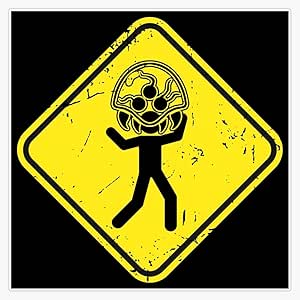 Amazon.com - Metroid Hazard Bumper Sticker Window Water Bottle Decal 5"