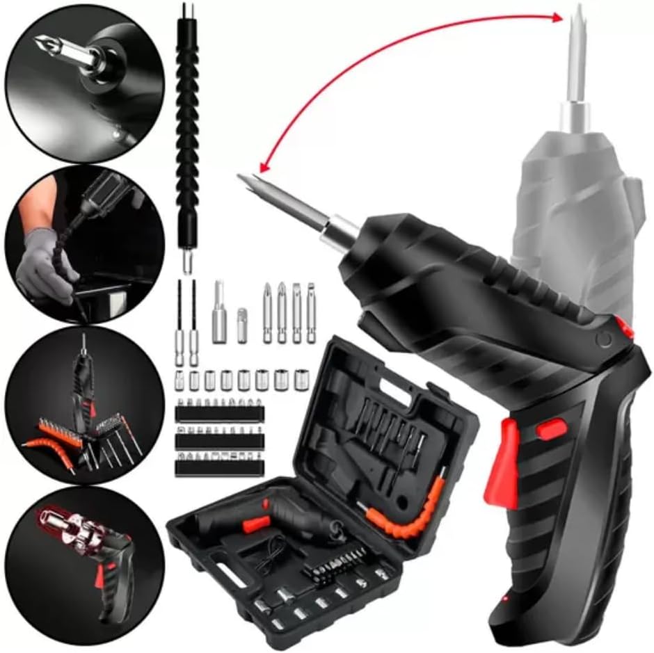Mini Parafusadeira Furadeira Elétrica Bivolt Sem Fio 47 Peças + Maleta ...