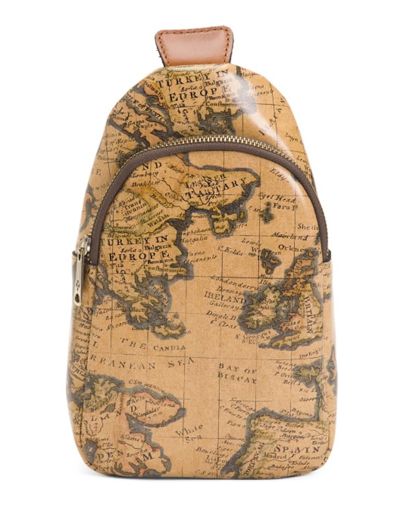 Patricia Nash Leather Marisol Sling Bag (European Map): Handbags ...