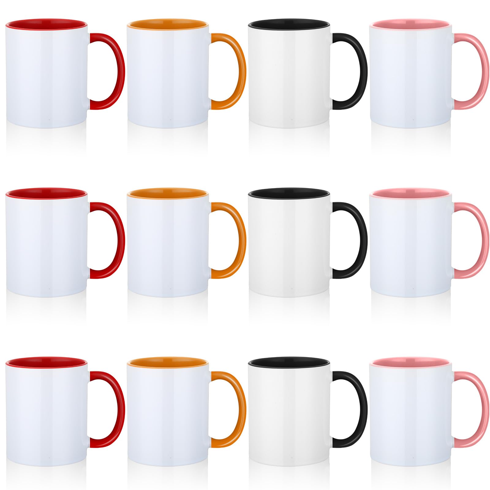 Amazon.com: kymqlyw 12 Pack 11OZ, Sublimation Mugs, Tazas Para ...