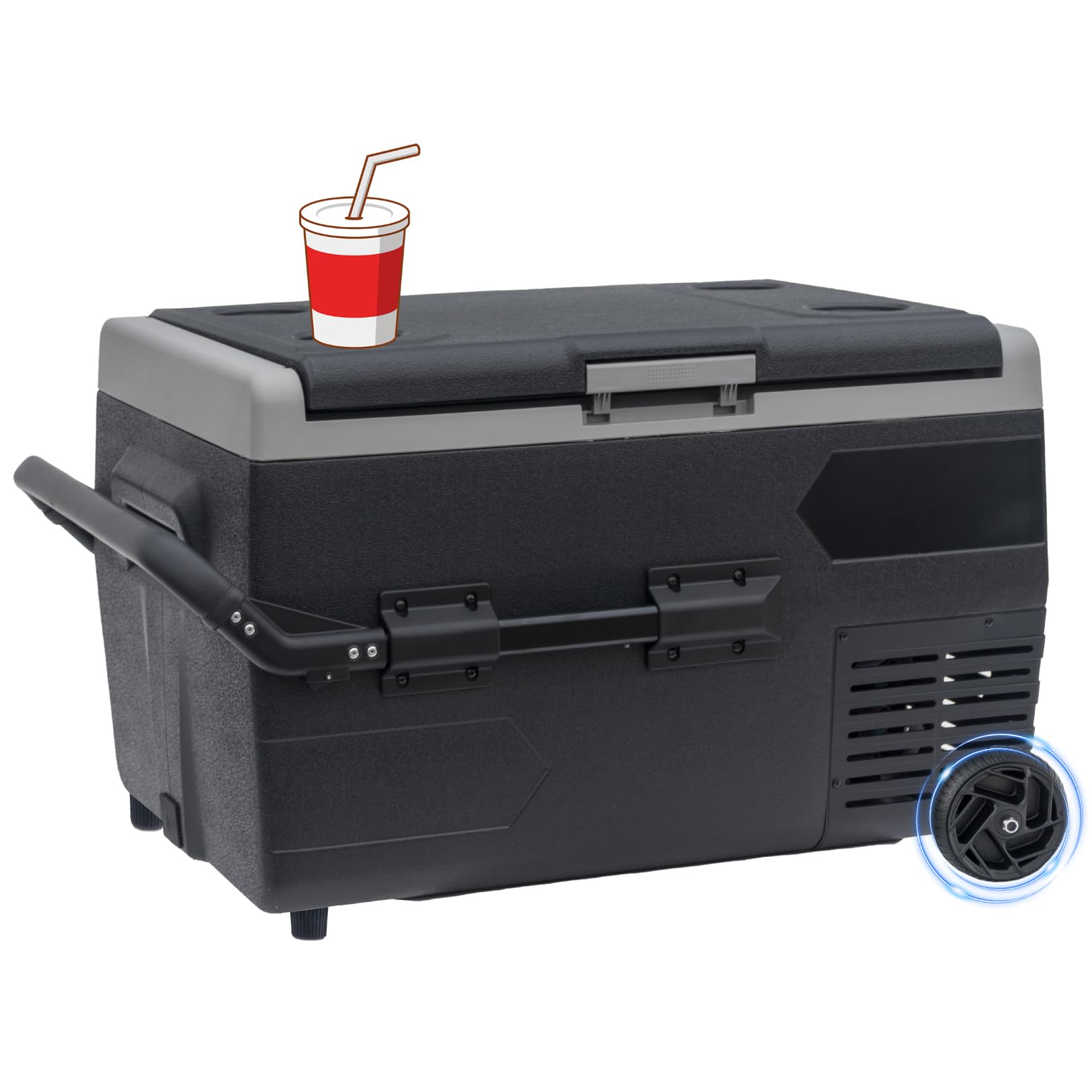 Amazon.com: Smad Electric Cooler, 12 Volt Refrigerator, 53QT(50L) 12V ...
