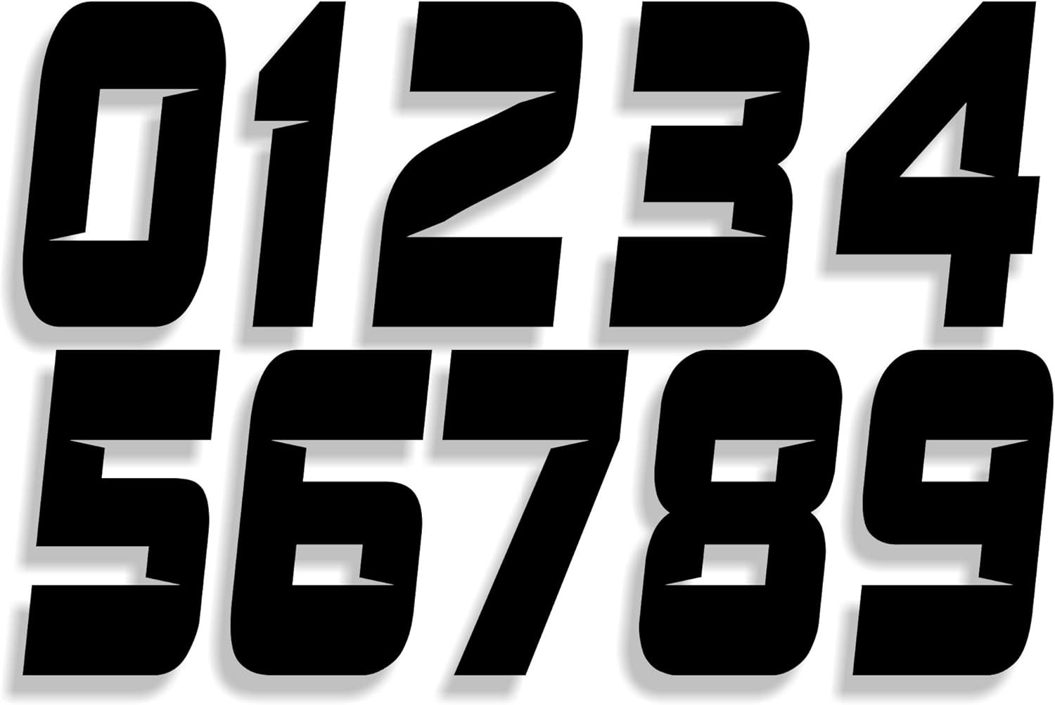 Amazon.com: MxNumbers- Mx & ATV Number Plate Decals | Set of 3 Decals ...