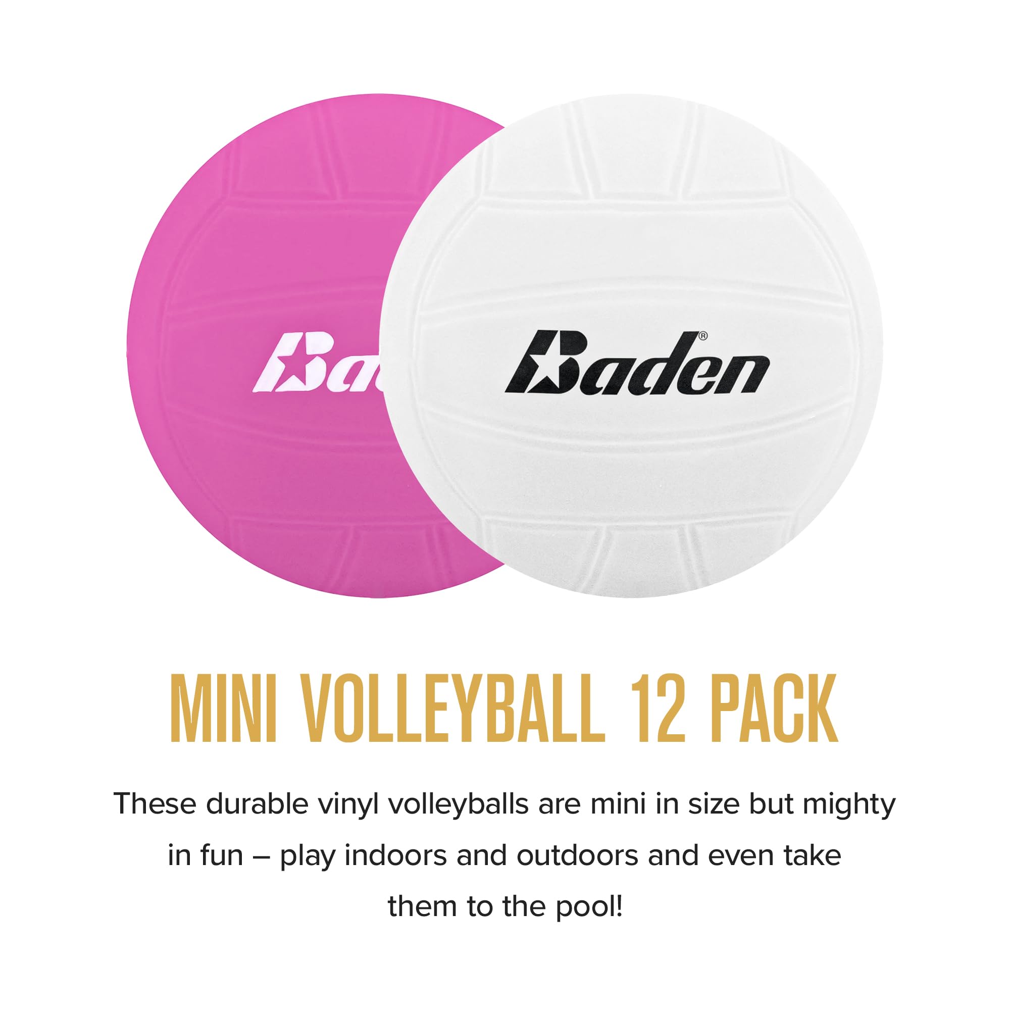 4 Inch Volleyballs To Throw To Crowd AIOMOB 24 Pcs Pink Mini Volleyball ...