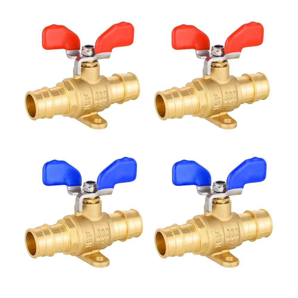 Amazon.com: (Pack of 2) EFIELD 3/4-inch Pex-A Expansion Shut-off Brass ...
