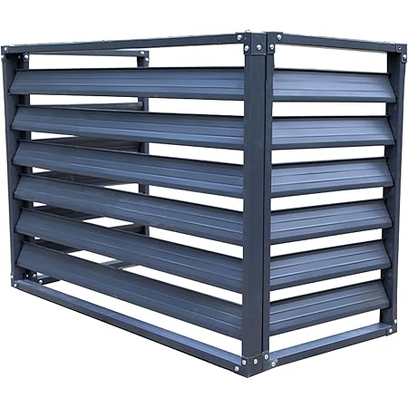 Amazon.com: Air Conditioner Fence Screen, Outdoor Metal Privacy Screen ...