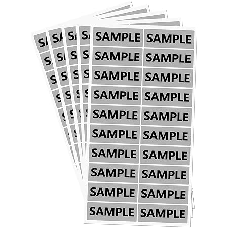 Amazon.com : Self Adhesive Sample Inventory Stickers Labels,1.5x0.5 ...