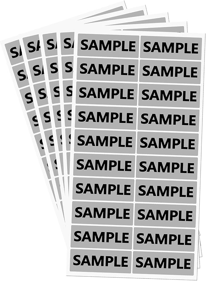 Amazon.com : Top Label Sample Inventory Stickers, 1.5x0.5 Inch Cosmetic ...