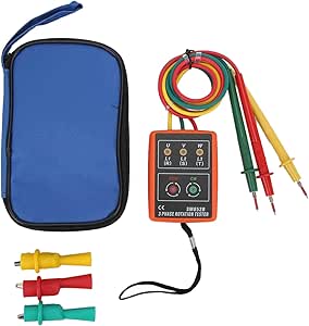 EVTSCAN SM852B 3 Phase Rotation Tester Digital 3 Phase Rotation Meter ...