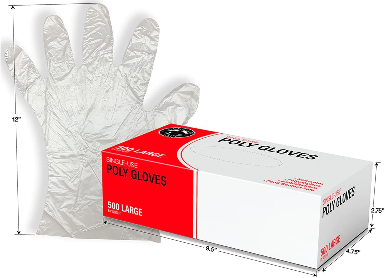 Amazon.com: KINGLAKE Disposable Clear Plastic Gloves,200 PCS Plastic ...