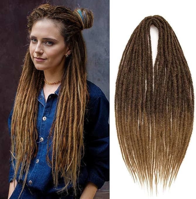 Amazon.com : 24 Inch Dreadlocks Extensions 20 Strands Dreads Extension ...