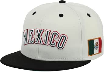 Amazon.com: Rings & Crwns Mexico Country Pride Logo Adjustable Snapback ...
