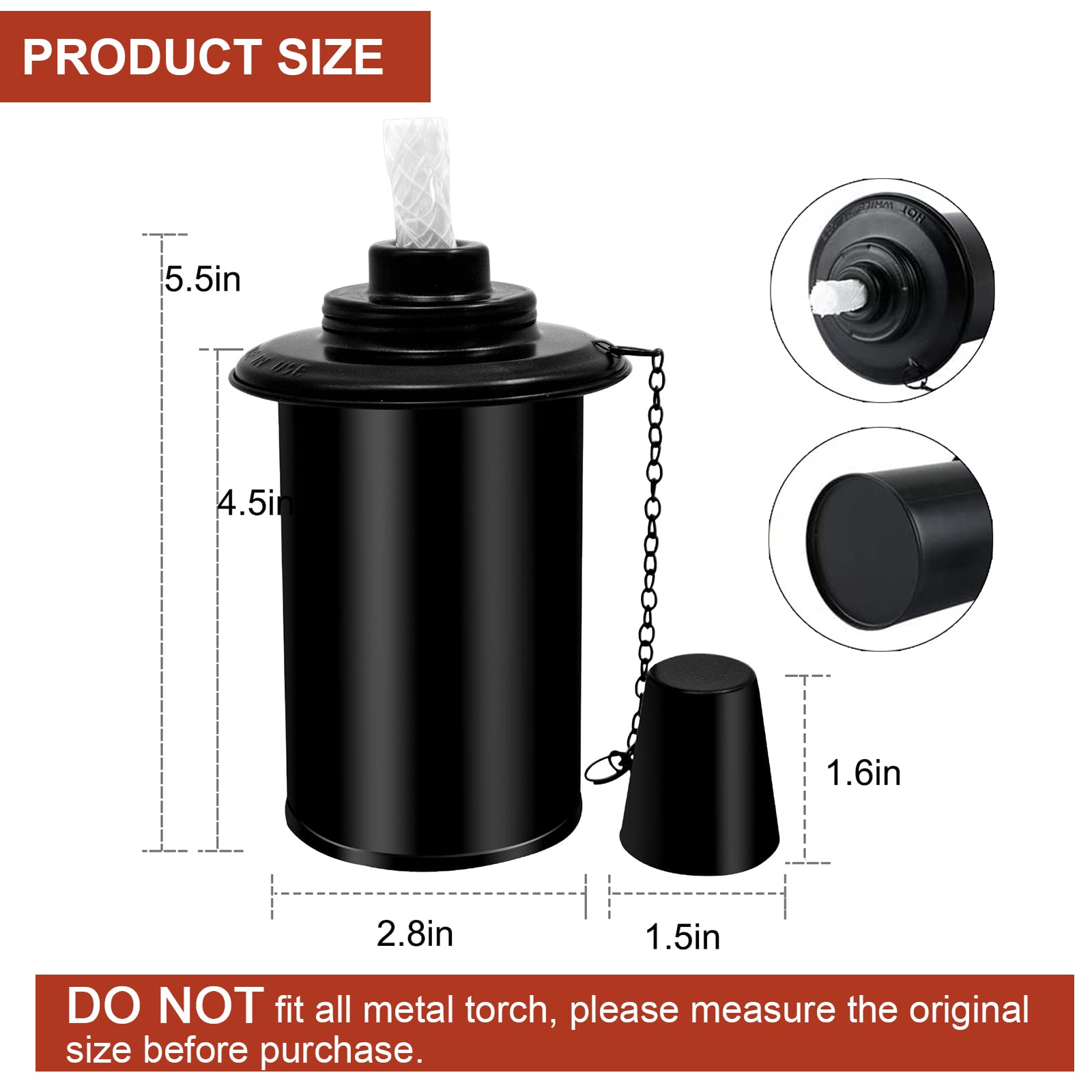 Snapklik.com : Nonley Torch Canisters 12 Oz. Outdoor Torch Replacement ...