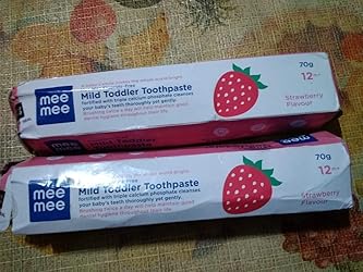 Mee Mee Fluoride-Free Baby Toothpaste for Kids Fortified with Triple ...