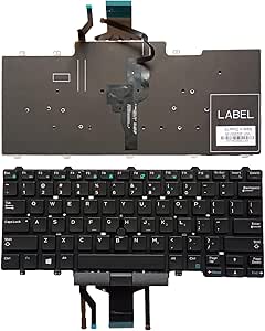 Tiugochr Laptop Replacement US Laptop Keyboard for DELL Latitude E5450 E5470 E7450 E7470 7490 ...