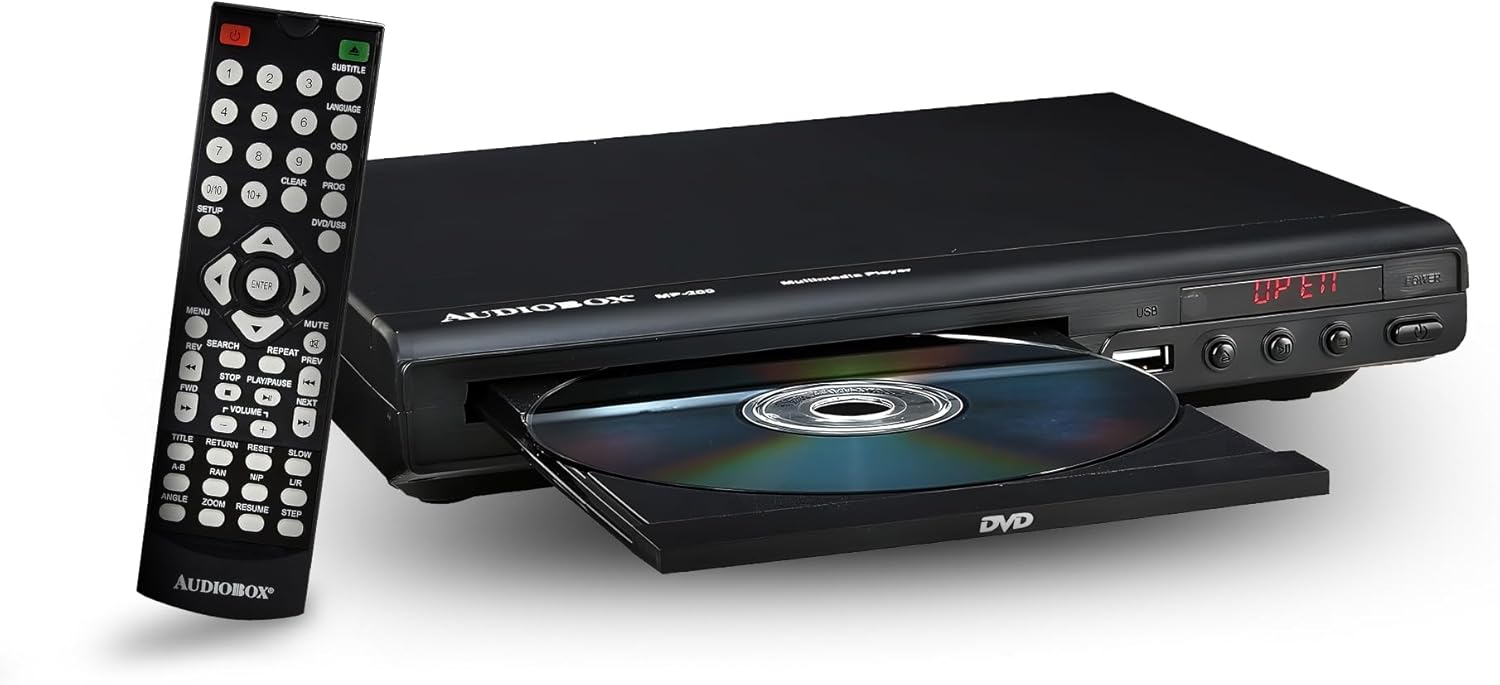 Amazon | MP-200 DVDプレーヤー:DIVX、DVD、MP3再生、マルチフォーマット対応、HDMI出力、リモコン付き! | AudioBox | DVDプレーヤー