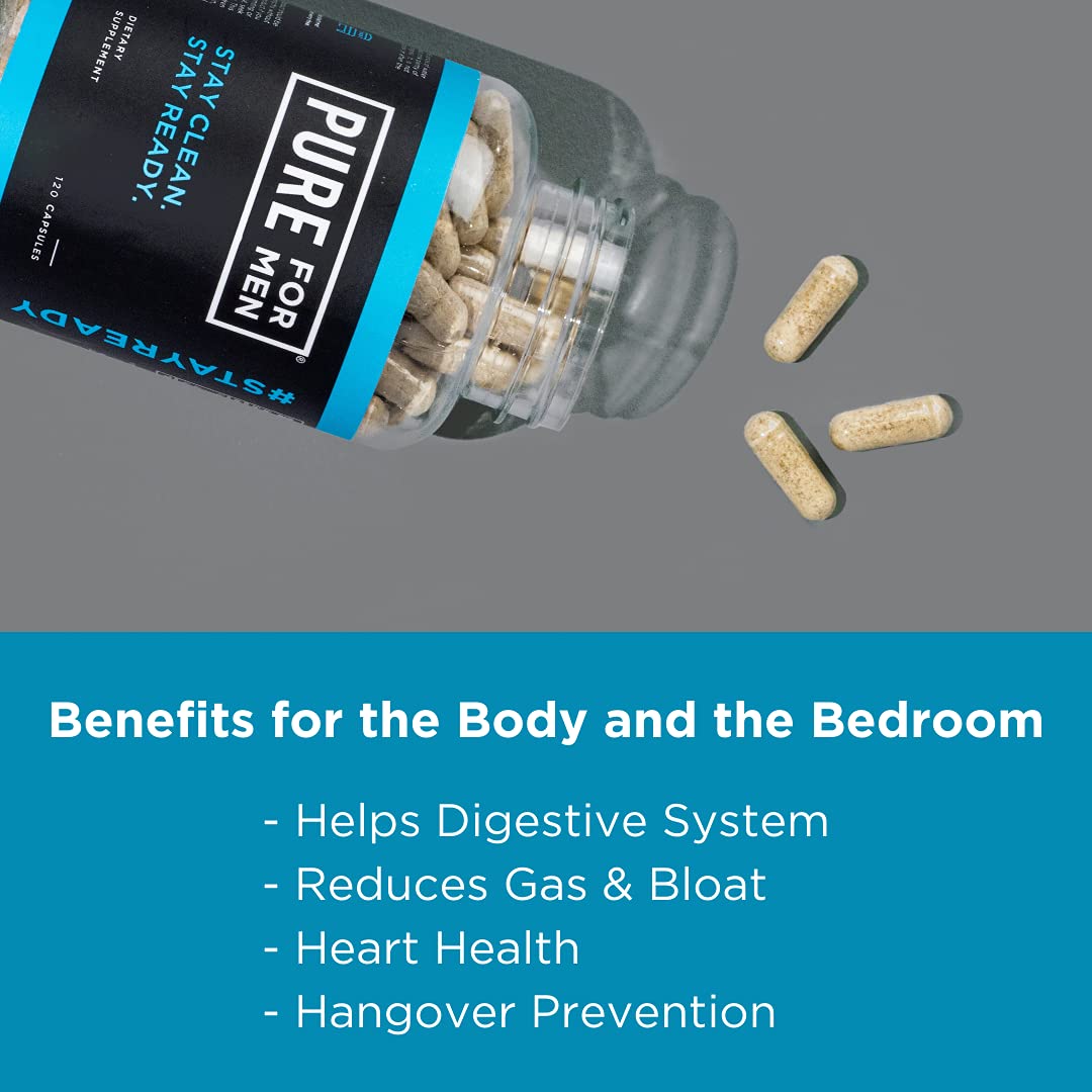 Pure for Men Original Vegan Cleanliness Stay Ready Fiber Supplement ...