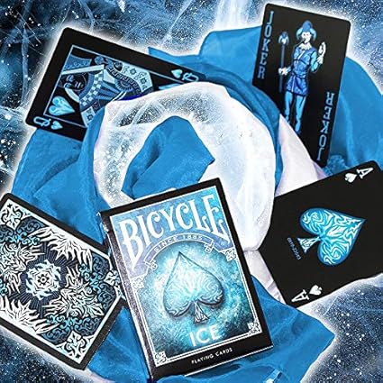 Amazon.com: Bicycle Ice Theme Blue Playing Cards : Toys & Games