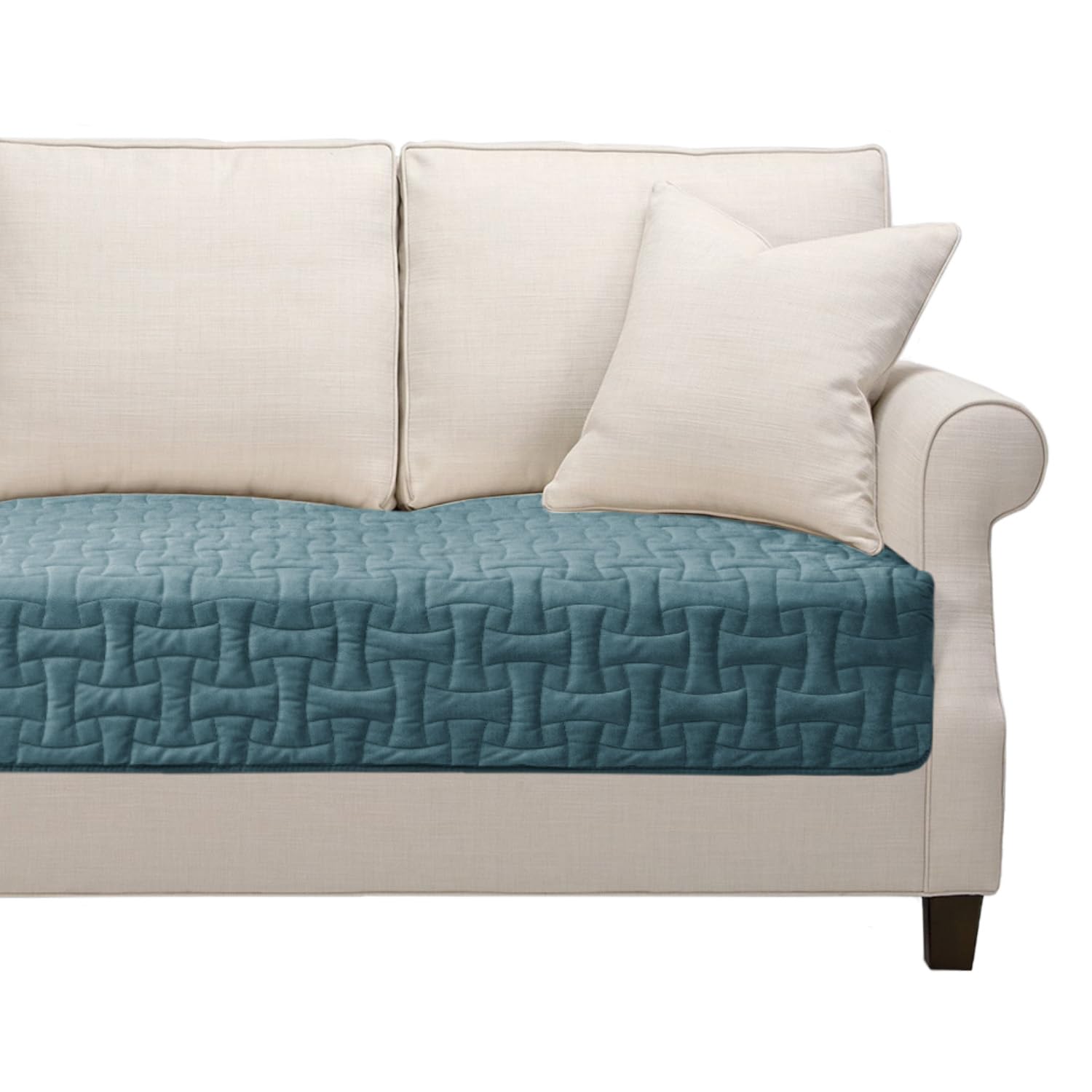 Velvet Sectional Couch Covers, Waterproof Loveseat Sofa Covers for 2 ...