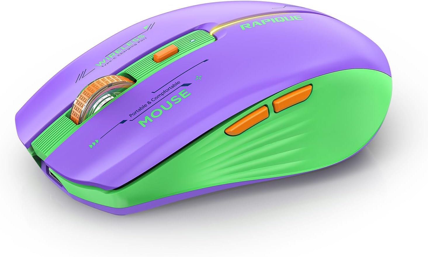 Amazon.com: RAPIQUE Bluetooth Wireless Mouse - (BT1/BT2+USB Receiver ...