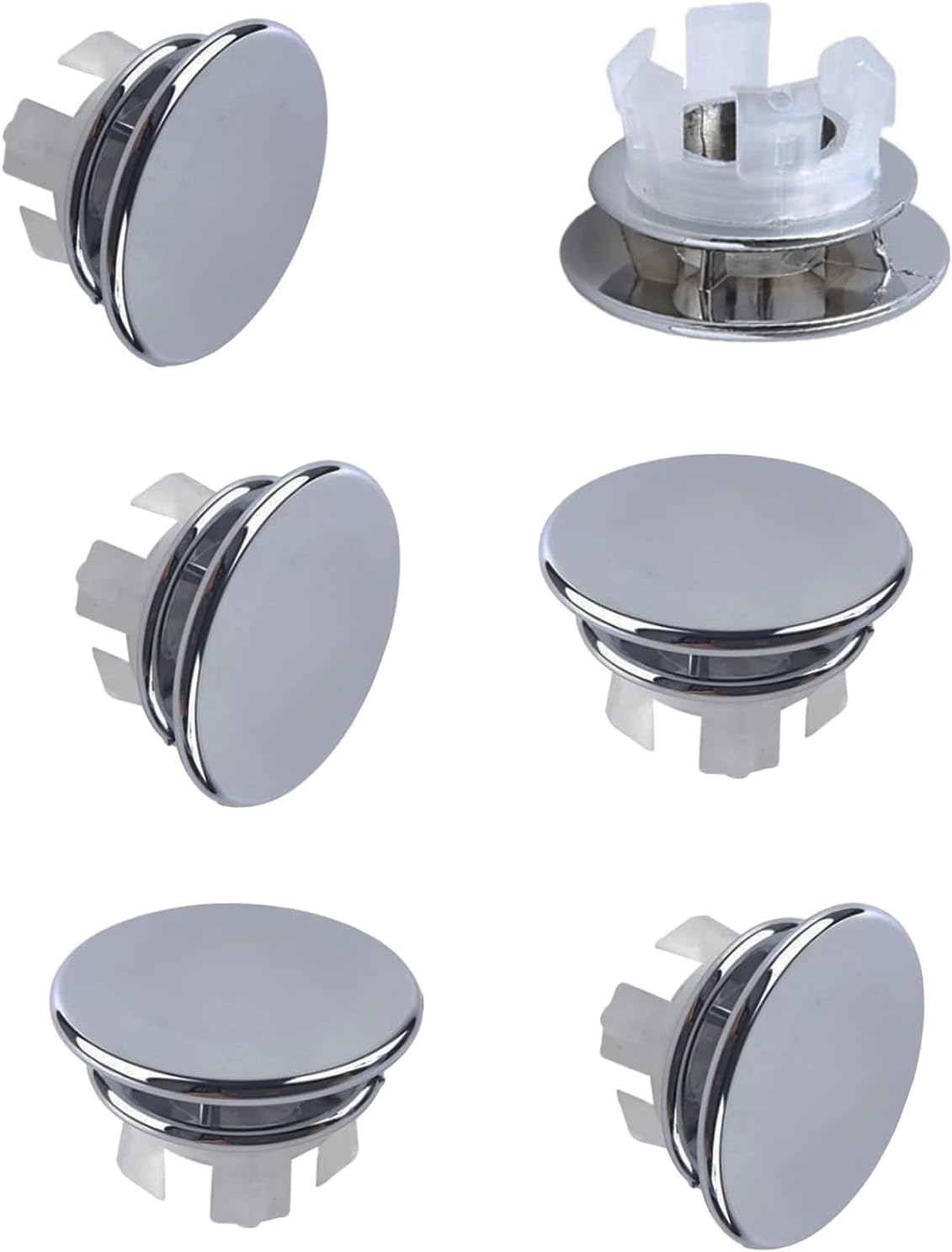 6 Pack Sink Basin Overflow Trim Ring Solid Brass Bathroom Sink Trim ...