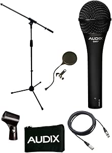 Amazon.com: Audix OM7 Microphone Bundle with Mic Boom Stand, XLR Cable ...