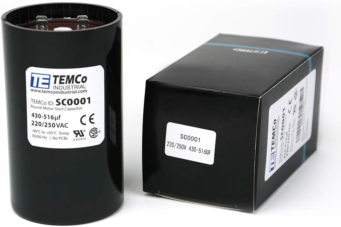 TEMCo Motor Start Capacitor SC0001-430-516 mfd 220-250 V VAC Volt uf ...