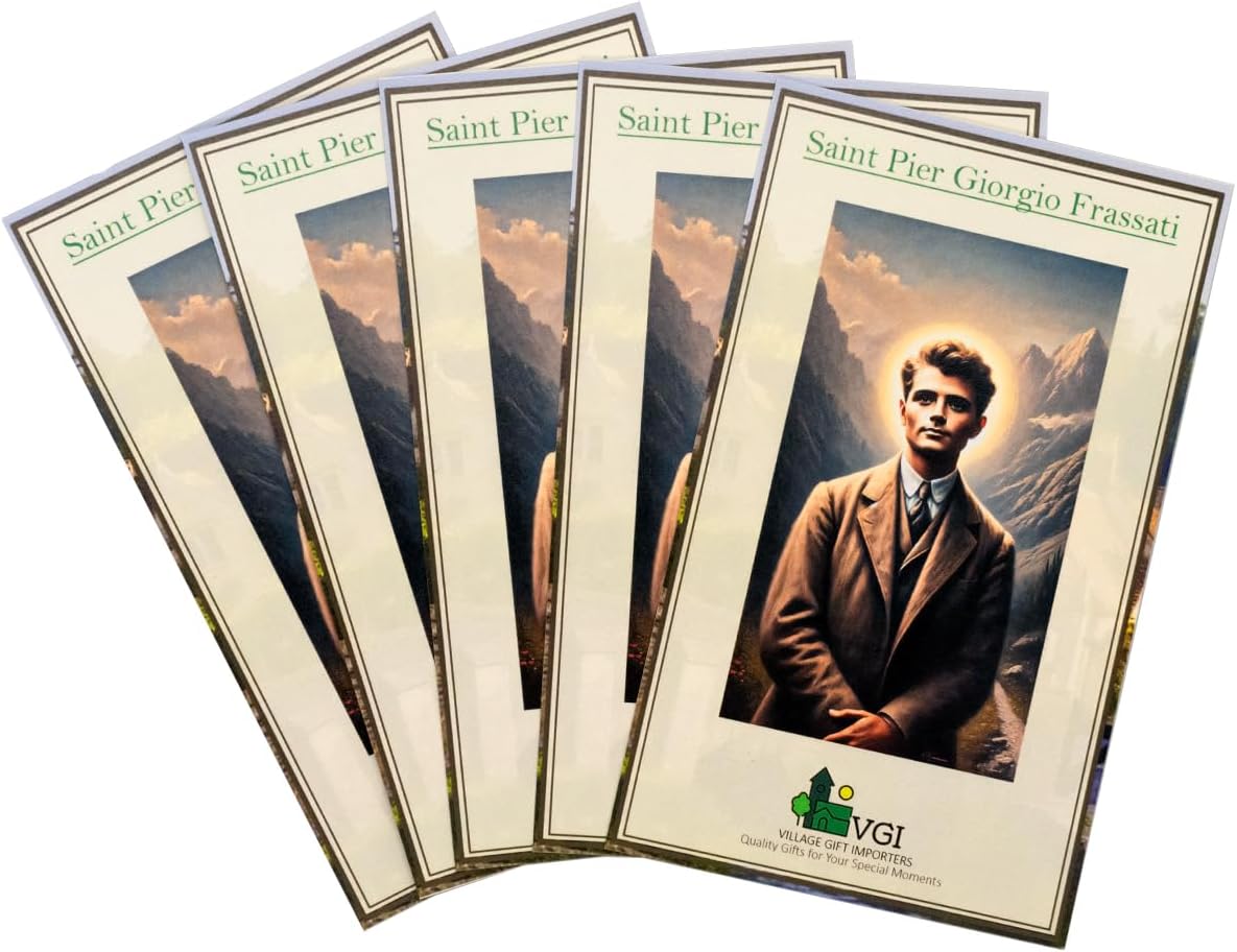 Amazon.com: 5 Pack of Saint Pier Giorgio Frassati Holy Cards with ...