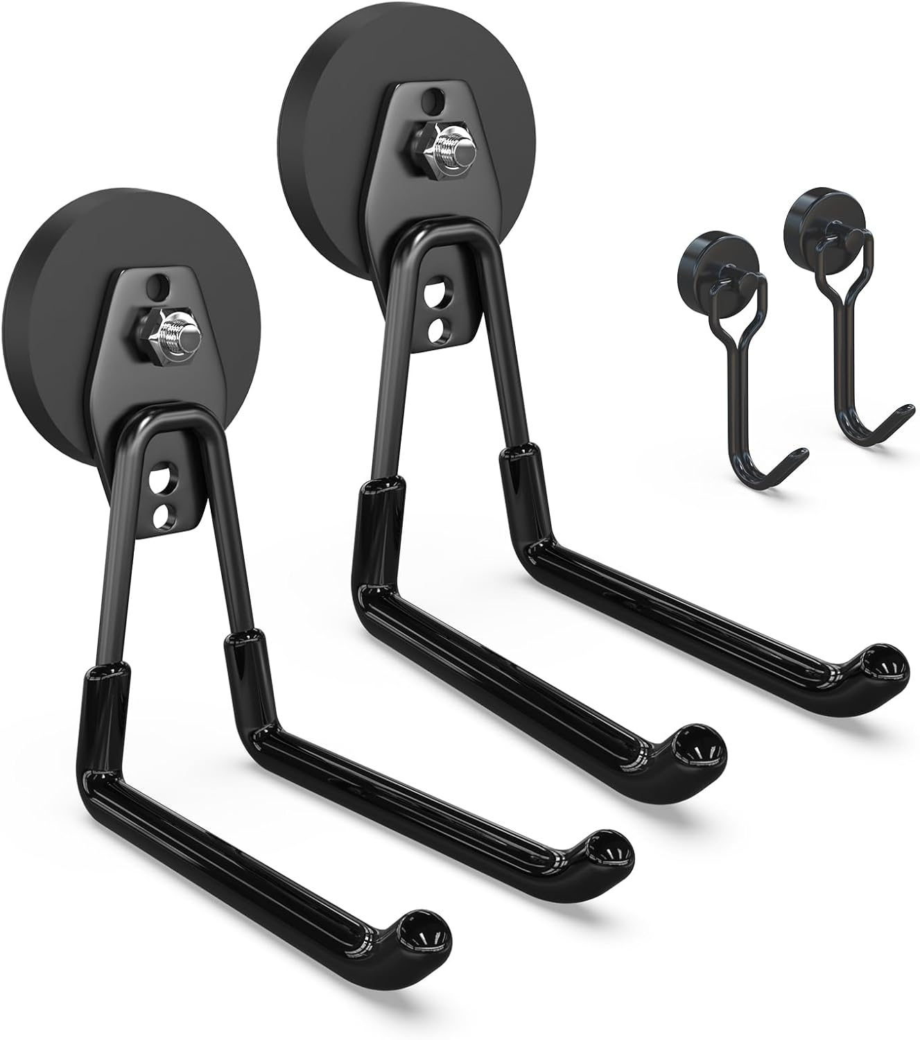 3-H Heavy Duty Magnet Garage Hooks 2 Pack, Extra Large Strong Magnetic ...