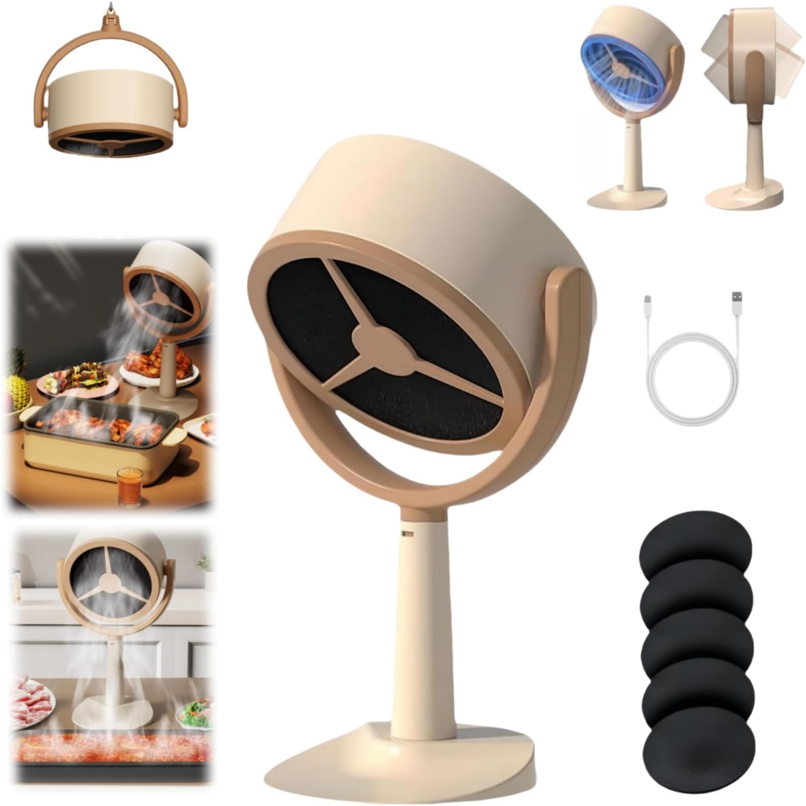 Amazon.com: Portable Mini Air Purifier with 5 Replaceable Filters ...