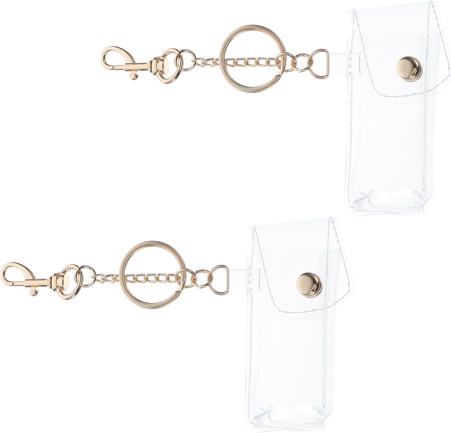 Amazon.com : PACKOVE Lipstick Case Keychain Clear Lipstick Pouch Mini ...